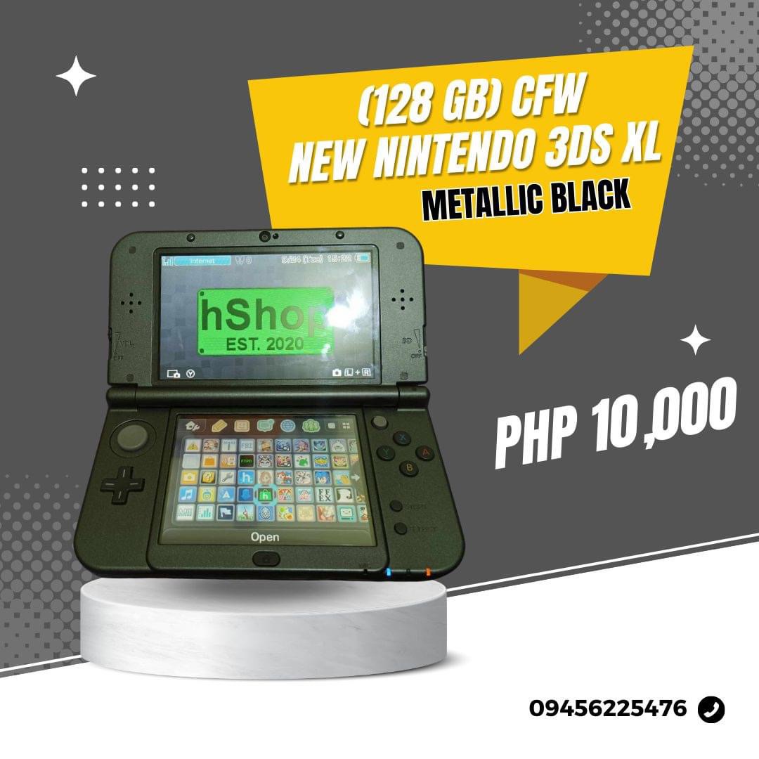 New Nintendo 3DS XL Metallic Black 128GB, Video Gaming, Video Game Consoles, Nintendo on Carousell
