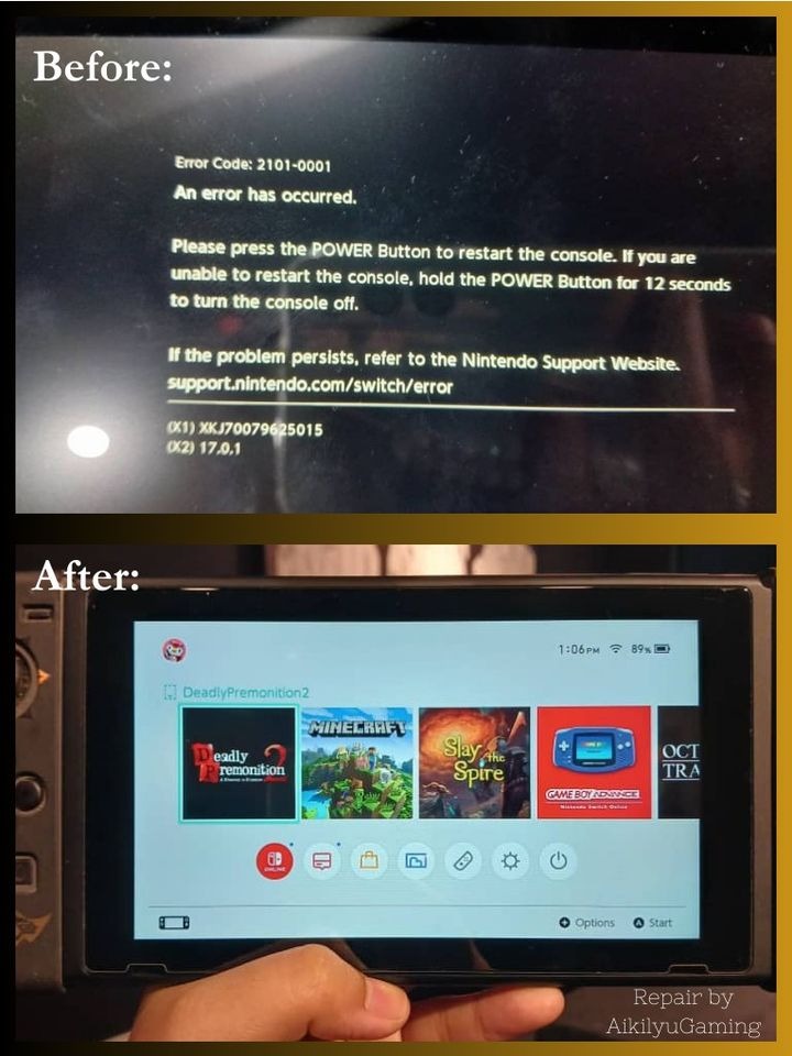 NINTENDO SWITCH WIFI/BLUETOOTH/NO POWER/SYSTEM ERROR PROBLEM FIX @ AIKILYU GAMING BANGI (CONTACT ...