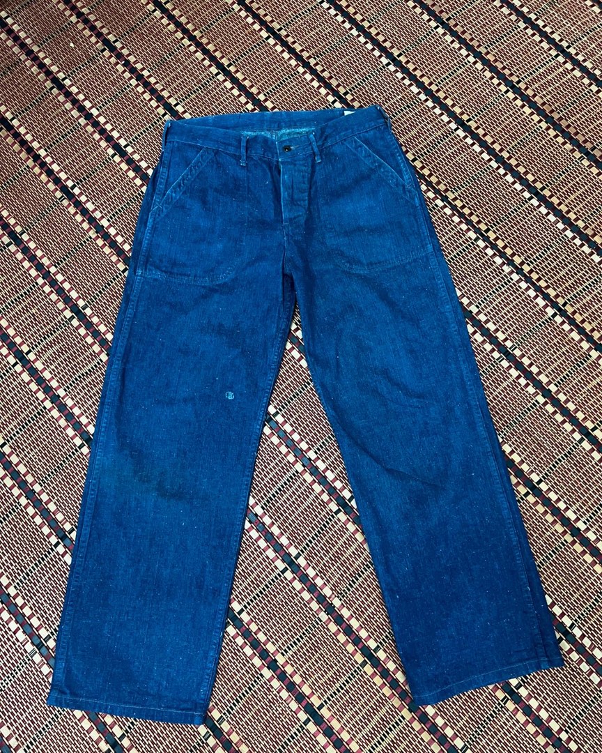 Orslow army slubby jeans, Men's Fashion, Bottoms, Trousers on Carousell