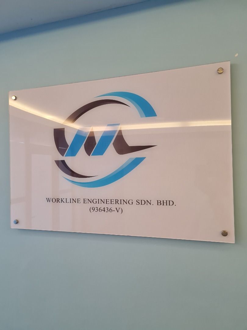 PAPAN TANDA AKRILIK l acrylic signage panel logo install, Furniture ...