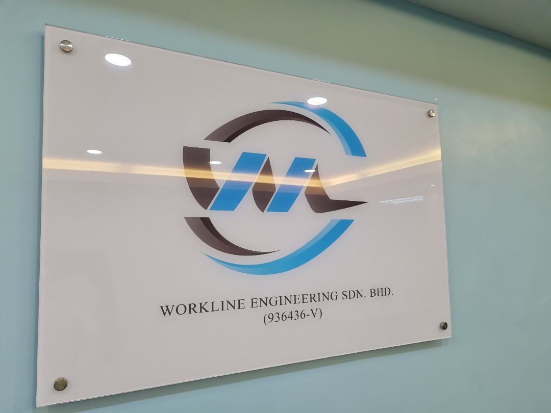 PAPAN TANDA AKRILIK l acrylic signage panel logo install, Furniture ...