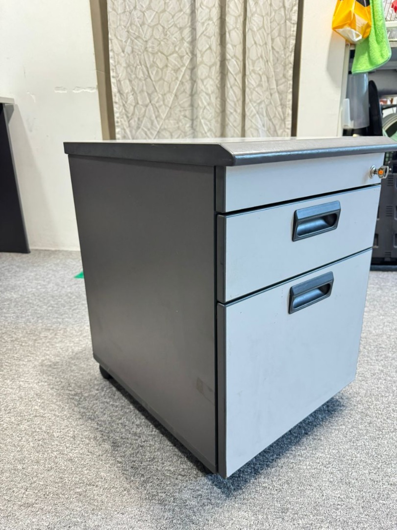 【Pedestal】 2 Level Mobile Pedestal Document Filing Drawer with Key ...