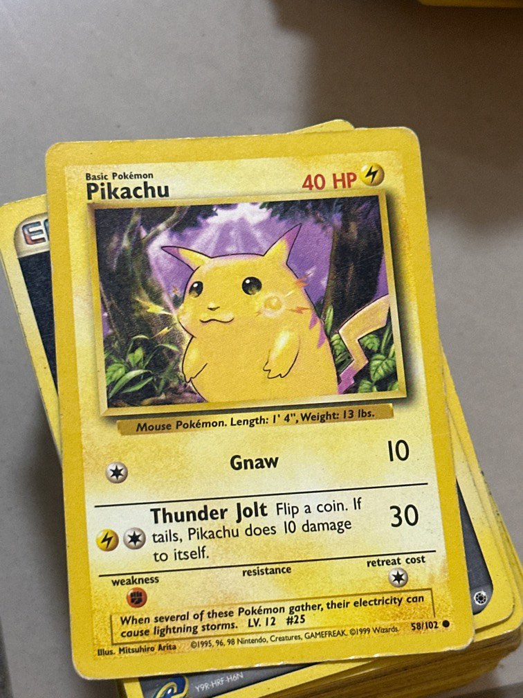 Pikachu - First Edition Pokemon Trading Card Game, Hobbies & Toys, Toys ...