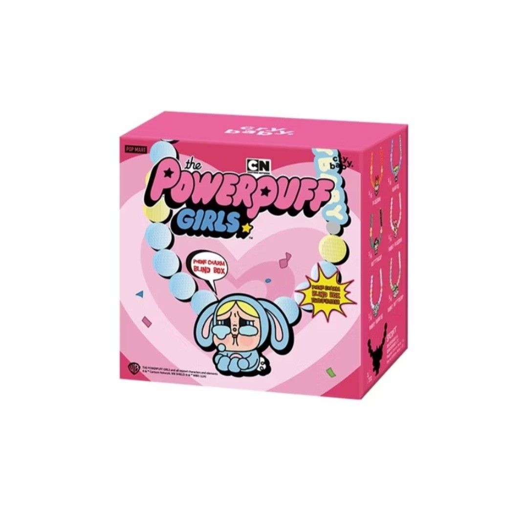 Popmart Crybaby x Powerpuff Girls Series Phone Charm Keychain Bag Charm ...