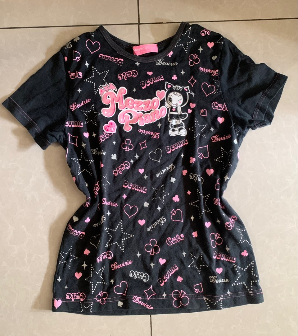 RARE Mezzo Piano Shirt |Jojifuku gyaru scene emo grunge alt Liz lisa ...