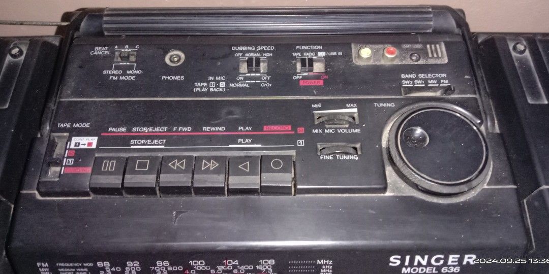 RM150/- Radio Jenama SINGER Portable Stereo Component System Lama Model ...