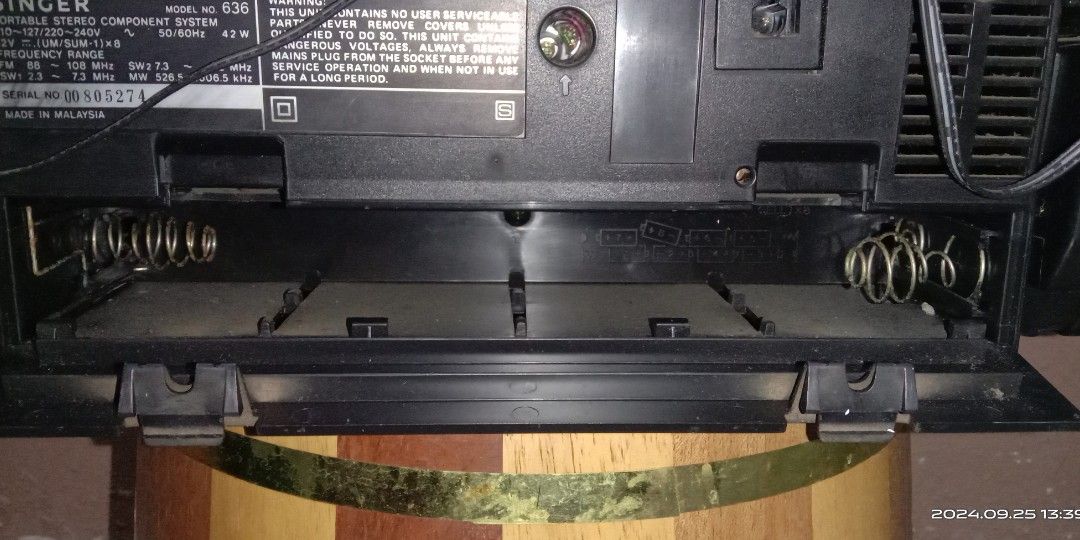 RM150/- Radio Jenama SINGER Portable Stereo Component System Lama Model ...