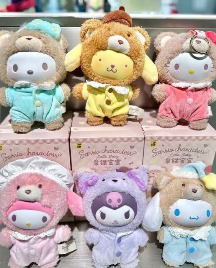 sanrio baby latte series toptoy popmart labubu kuromi hk cinnamoroll ...