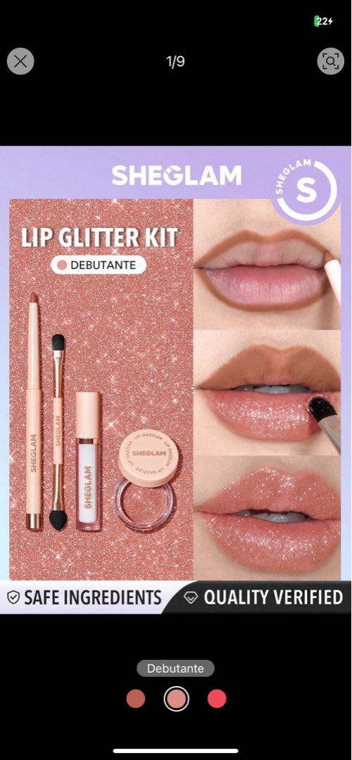 Sheglam lipstick glitter, Beauty & Personal Care, Face, Makeup on Carousell