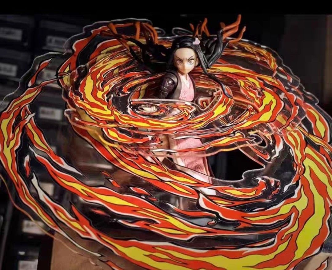 Shf Figma demon slayer tanjiro nezuko rengoku fire effect parts water ...