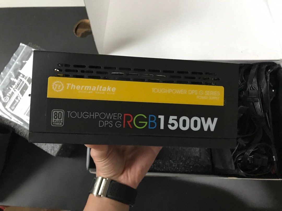 Thermaltake DPS G RGB 1500W modular PSU, Computers & Tech, Parts ...