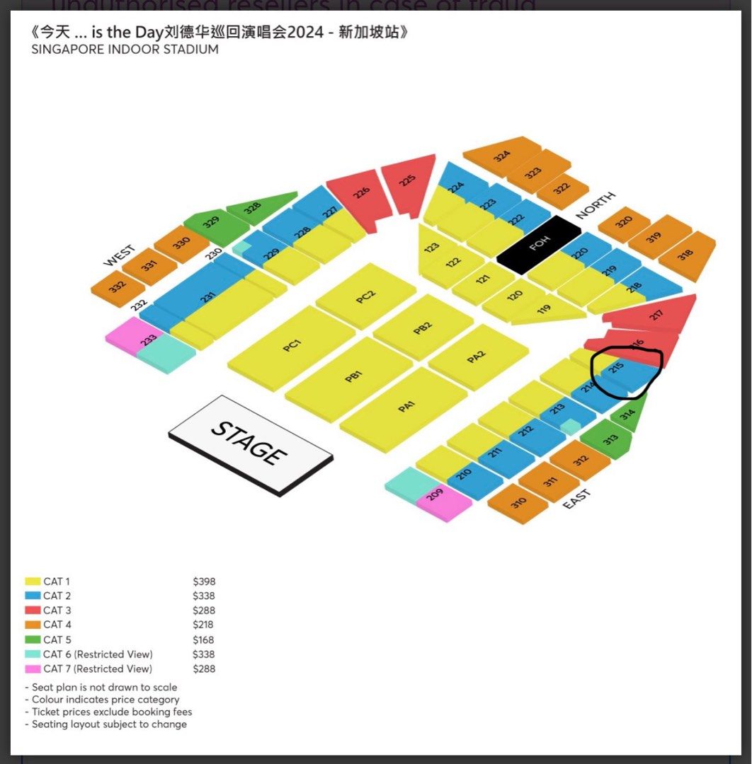 Today… is the Day Andy Lau Concert Tour 2024 – Singapore, Tickets ...