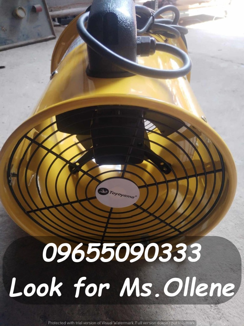 Toyoyama Portable Blower Ventilator Specs: 10", Commercial & Industrial, Construction Tools ...