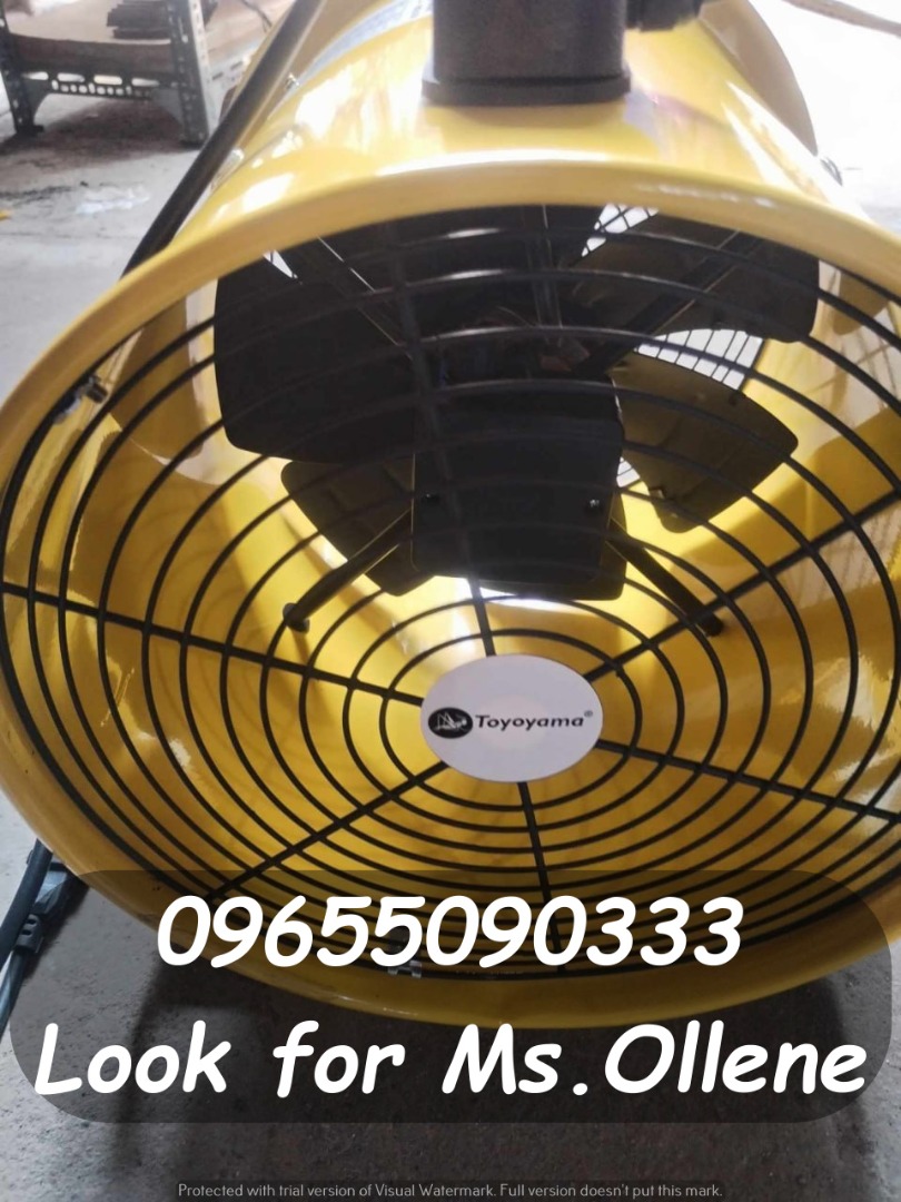 Toyoyama Portable Blower Ventilator Specs: 12", Commercial & Industrial, Construction Tools ...