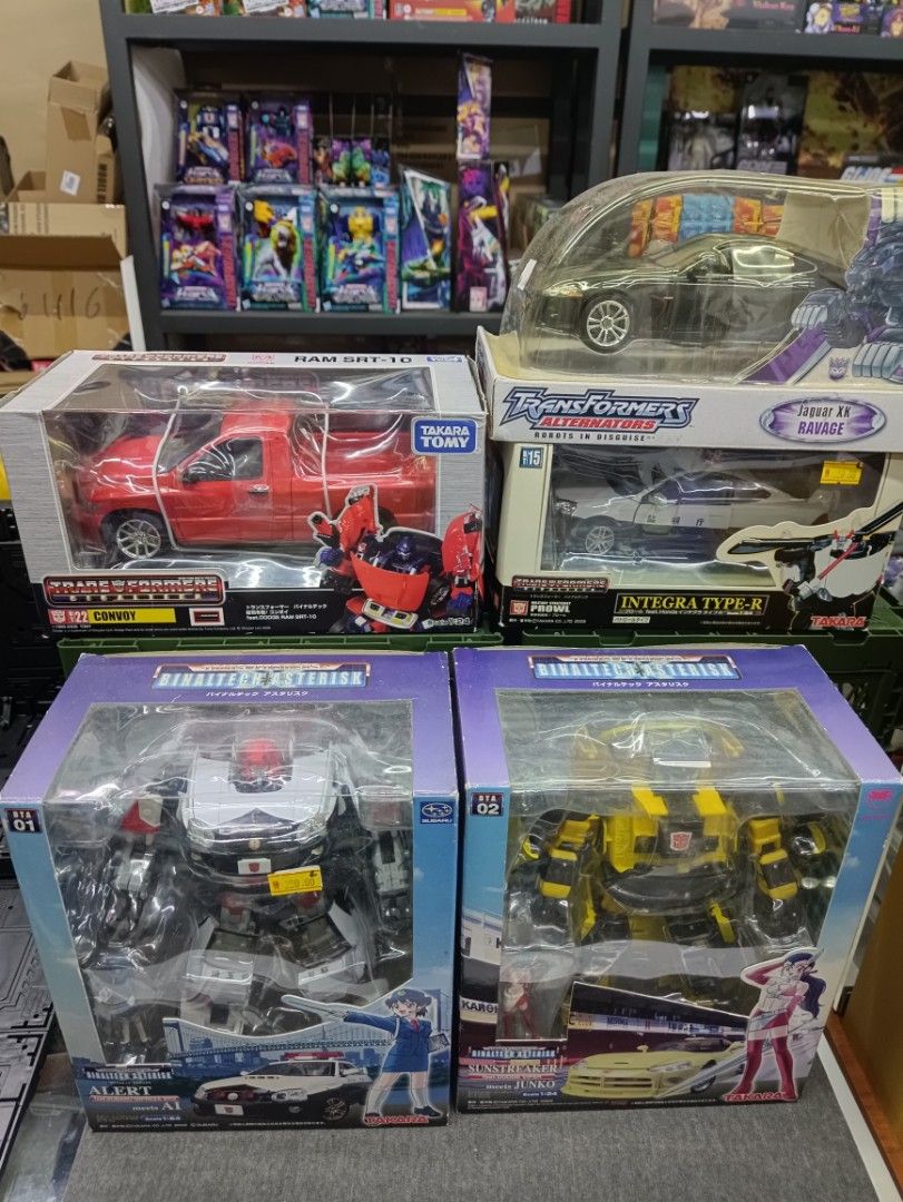 Transformers Binaltech Alternator Lot Convoy Prowl Alert Sunstreaker ...