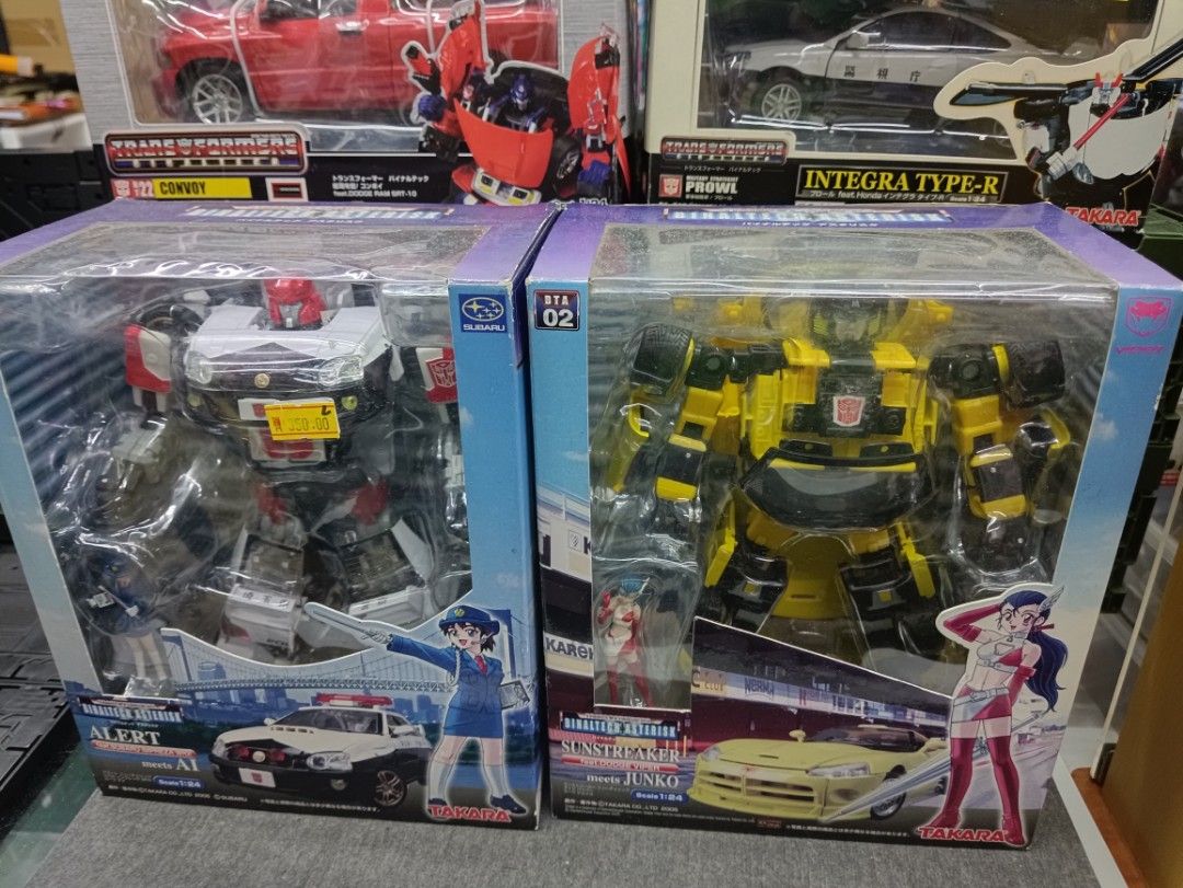 Transformers Binaltech Alternator Lot Convoy Prowl Alert Sunstreaker ...
