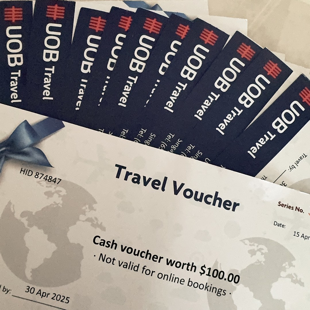 UOB Travel Cash Voucher, Tickets & Vouchers, Flights & Overseas ...