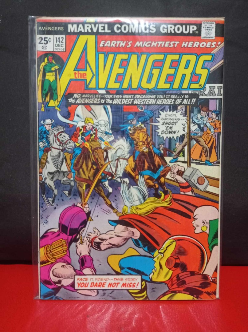 Vintage 1975 Avengers #142 Marvel Comics - Immortus, Two-Gun Kid, Night ...