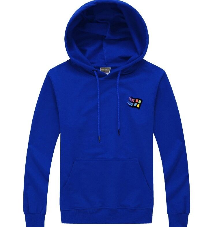 Windows 95 XP Logo Vintage Hoodie Jacket Microsoft Vista 97 Vaporwave ...