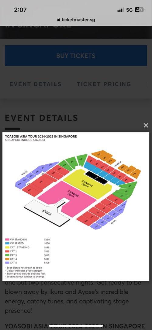 WTT Yoasobi Ticket 2025, Tickets & Vouchers, Event Tickets on Carousell