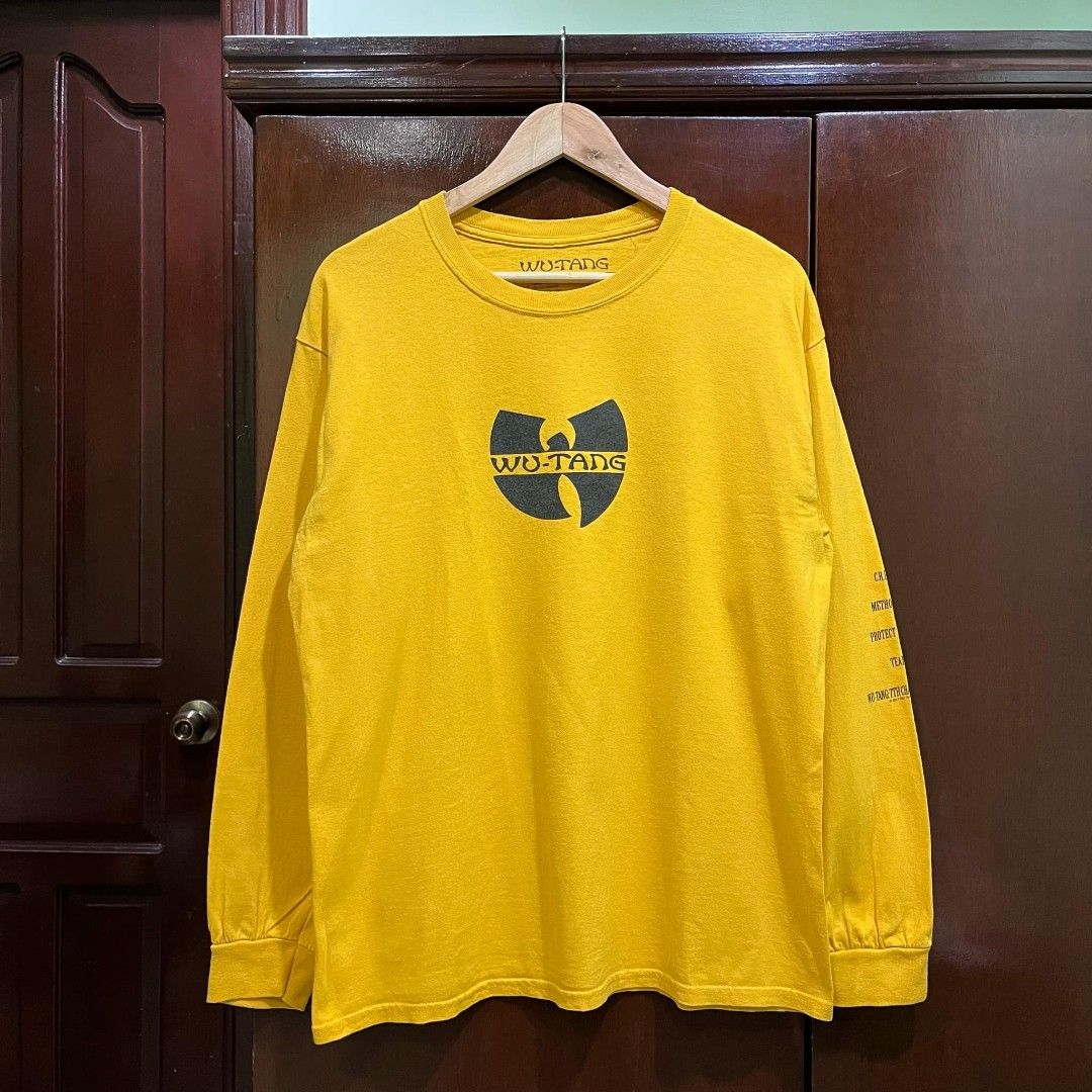 Wu-Tang Official Merch Yellow L/S, Men's Fashion, Activewear on Carousell