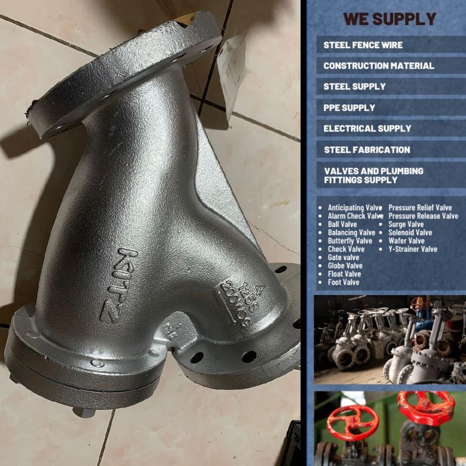 12" CI Wye Strainer / Wye Strainer / Y-Strainer / Gate Valve / Ball ...