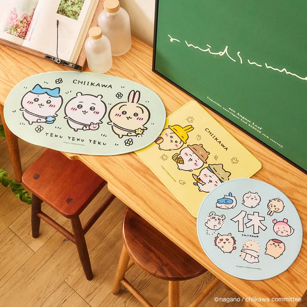 台灣代購 Chiikawa Mouse Pad 吉伊卡哇 滑鼠墊 桌墊, 電腦＆科技, 電腦周邊及配件, 電腦周邊產品 - Carousell
