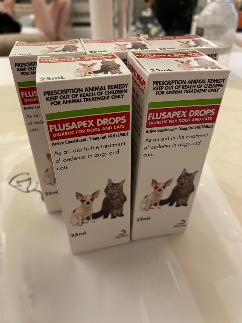 去水藥 Flusapex Drops, 寵物用品, 寵物食品 - Carousell