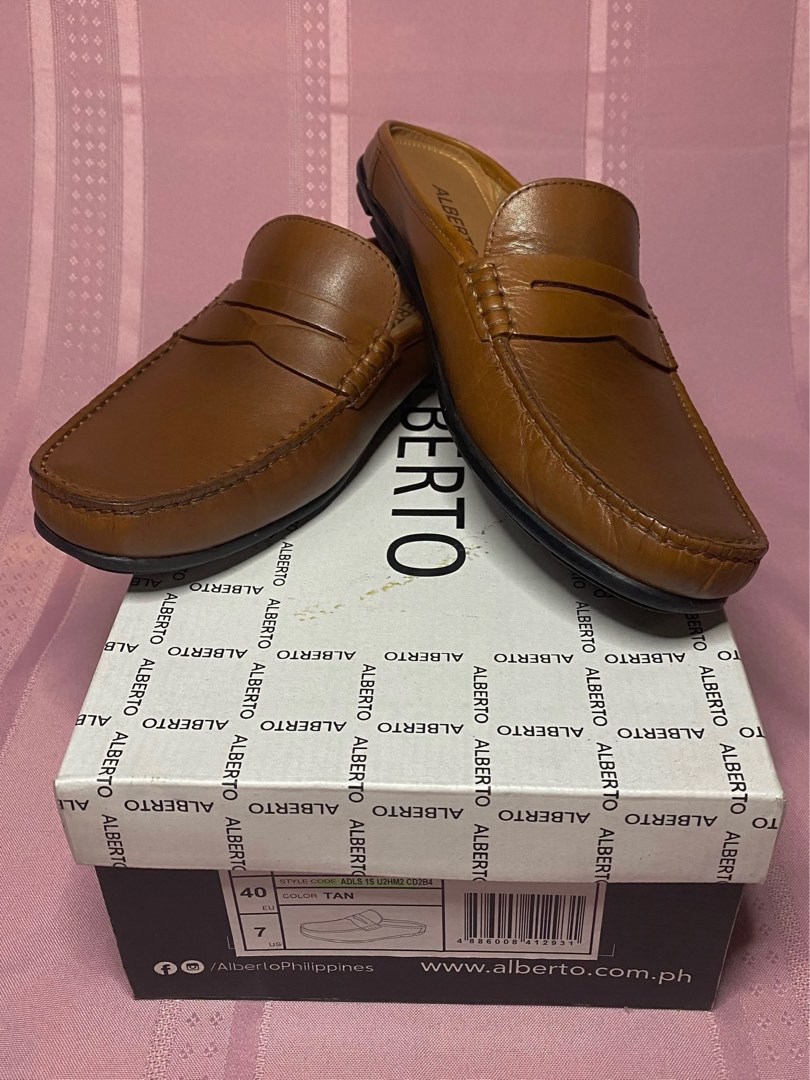 Alberto Genuine Leather Slip-on Loafers for Men in Size US 7 / EU 40 ...