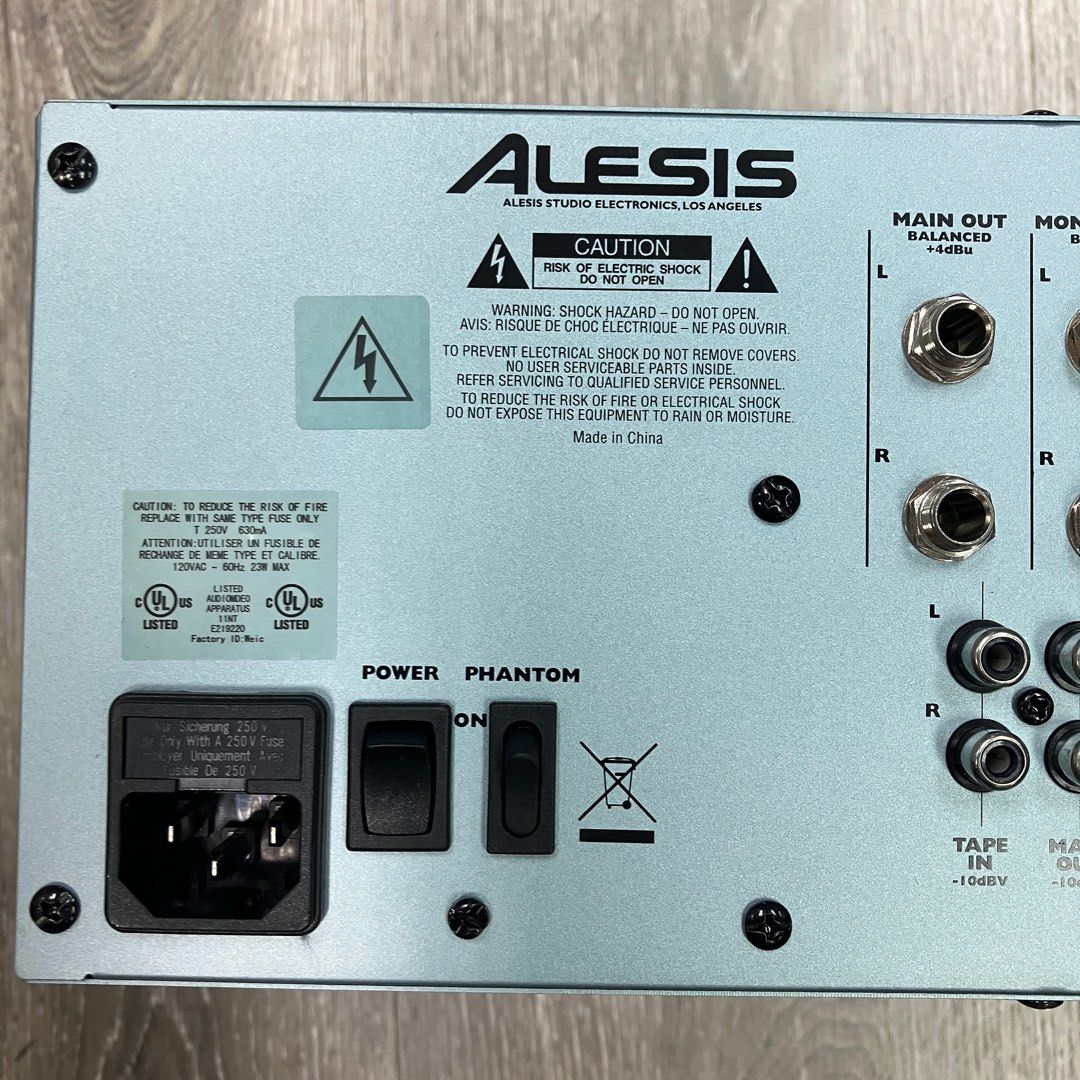 Alesis MultiMix 12R Rackmount 12-Channel Mixer, Hobbies & Toys, Music ...