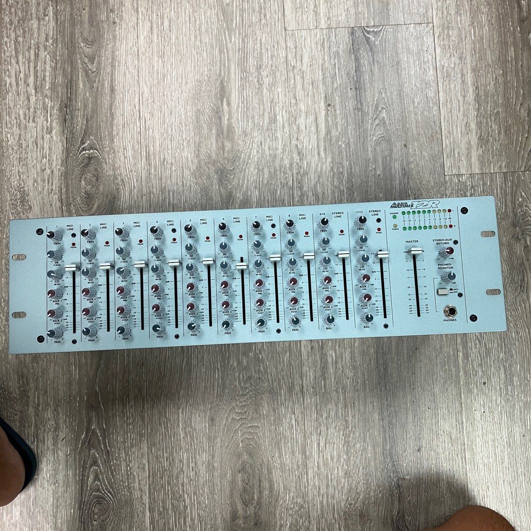 Alesis MultiMix 12R Rackmount 12-Channel Mixer, Hobbies & Toys, Music ...
