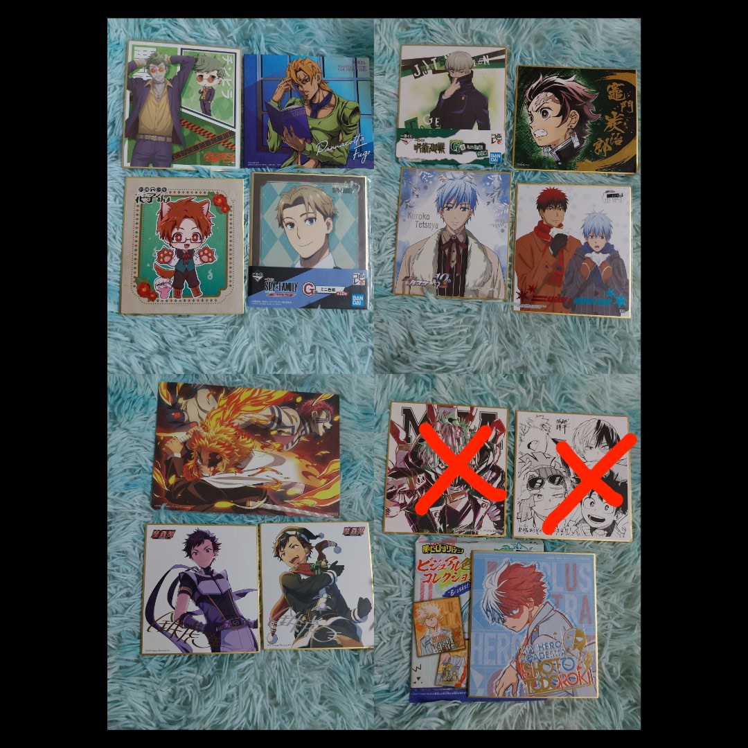 Anime artboard shikishi my hero academia mha kuroko no basket knb spy ...