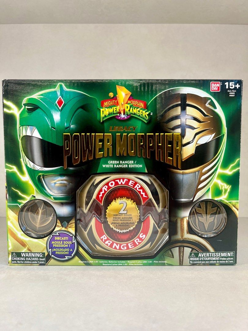 Bandai MMPR Legacy Power Morpher Tommy Green White Ranger Edition ...