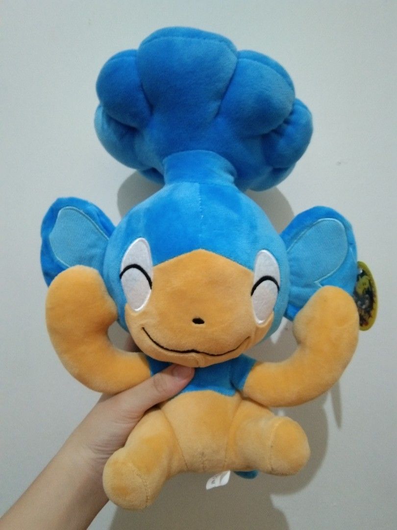 Big Pokemon Panpour Cute Kawaii Blue Water Monkey Plush Plushie Stuffed ...