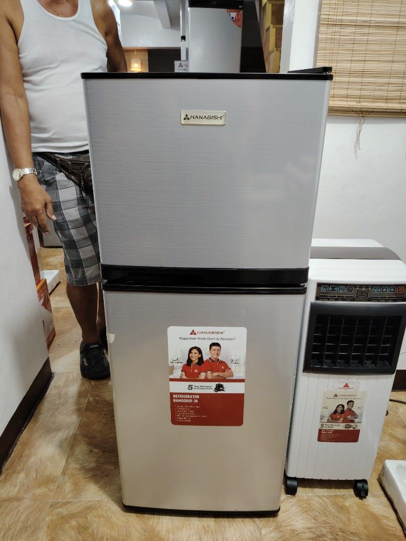 Brandnew Hanabishi Two-Door Refrigerator HAMDDREF-38, TV & Home ...