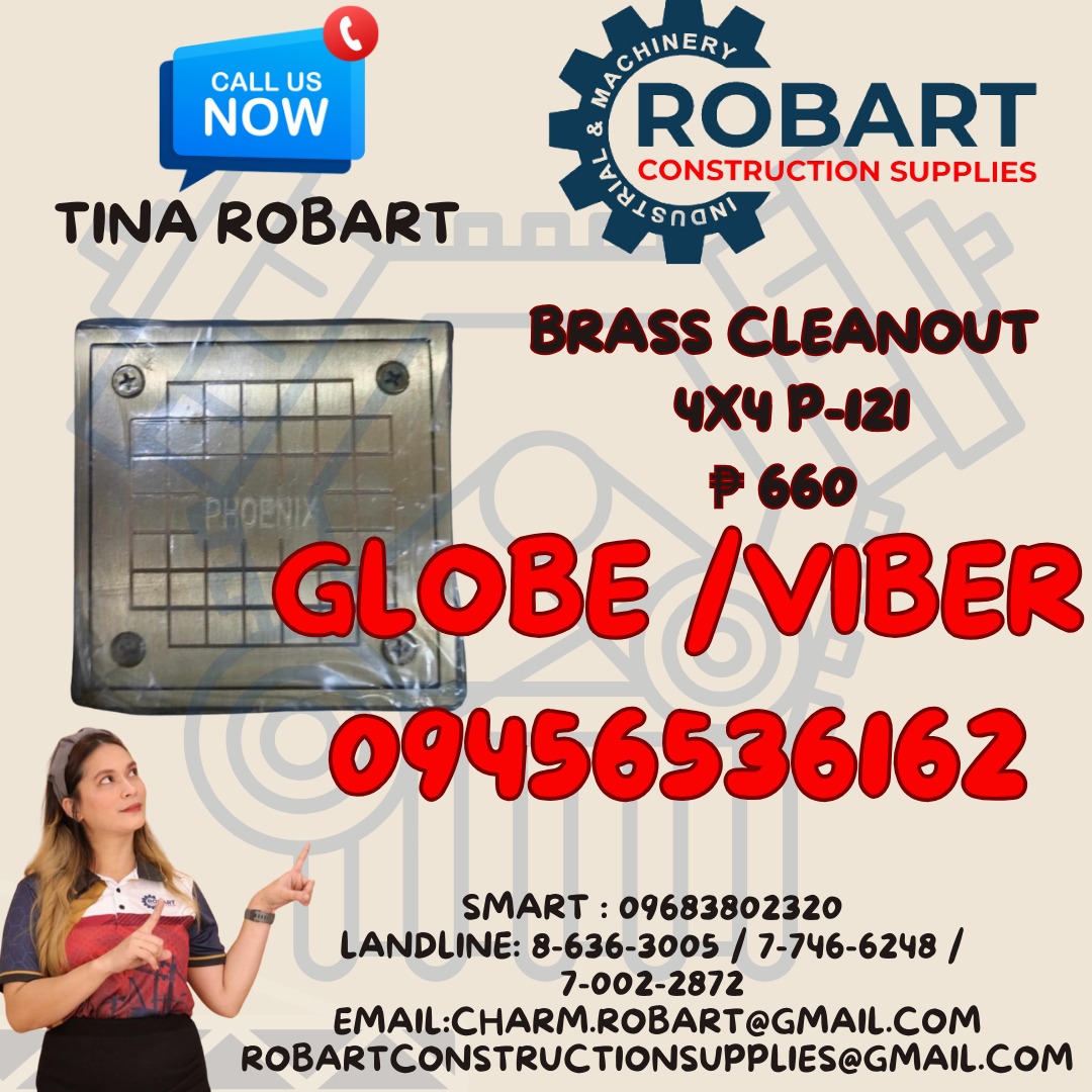 Brass Clean Out 4 x 4 P-121, Commercial & Industrial, Construction ...