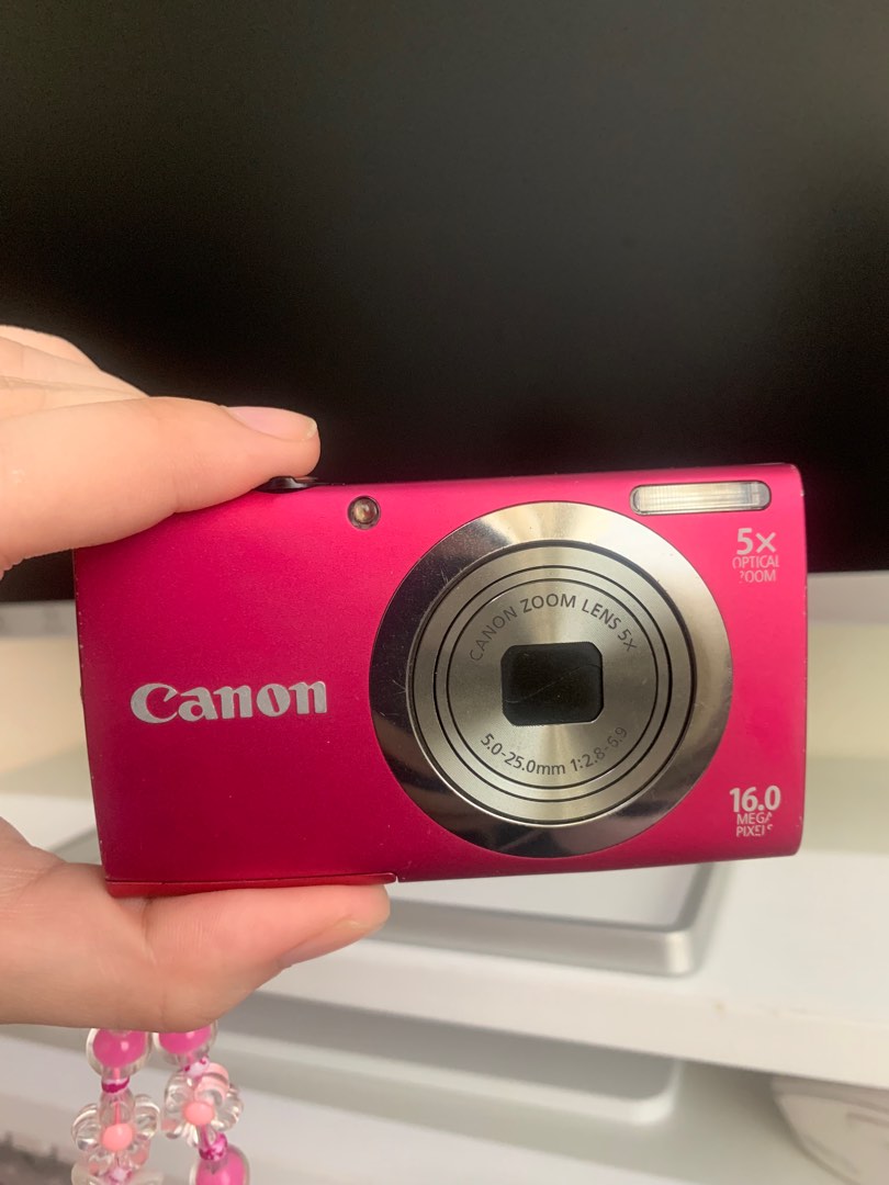 CANON Powershot A2300 digital camera in PINK, Photography, Cameras on ...