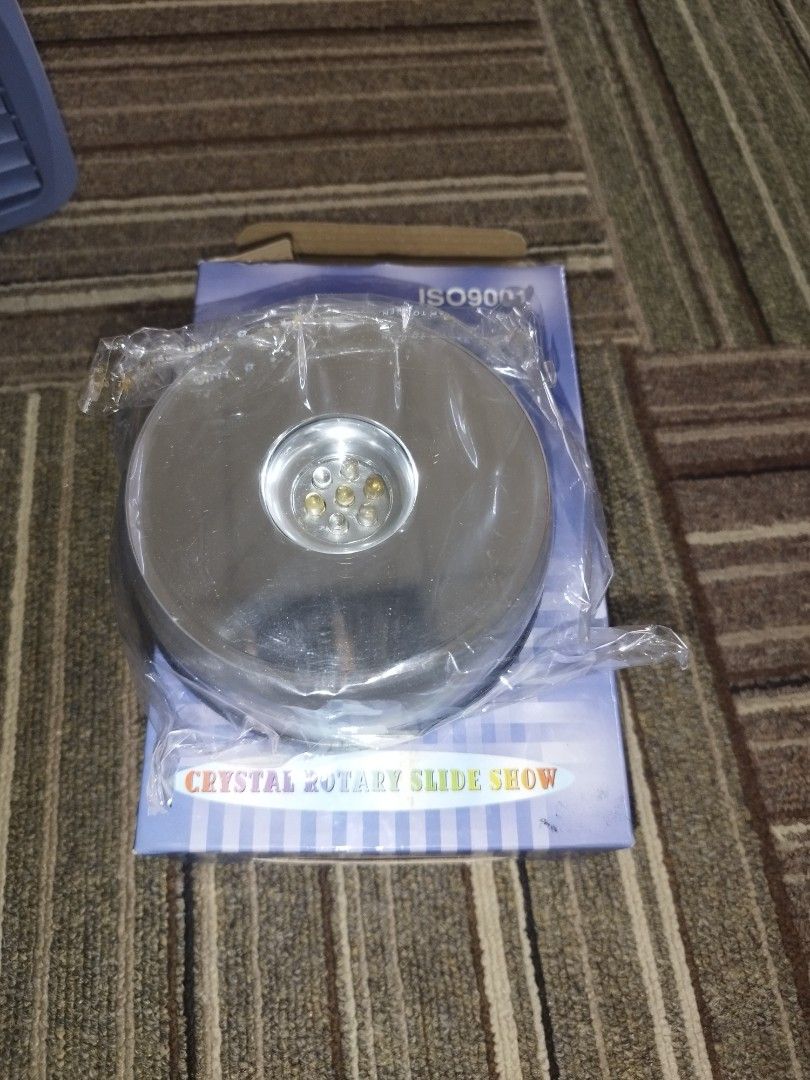 Crystal Rotary Slide Show"/ Electric Rotation Display Stand with multi ...