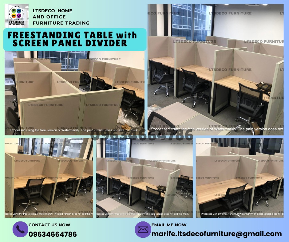 CUSTOMIZED MODULAR TABLE OFFICE PARTITION FURNITURES, Furniture & Home ...