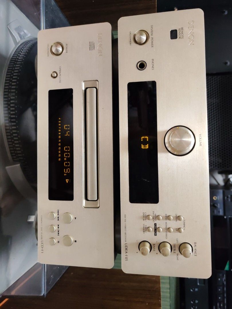 DENON MINI Hifi AM/FM Stereo AMPLIFIER model UDRA-F05, 音響器材, 音樂播放裝置 MP3 ...