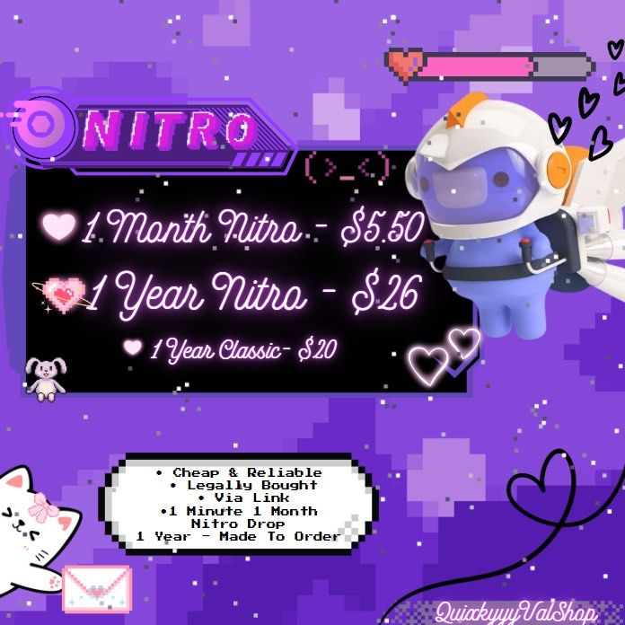 ‼️[DISCORD NITRO]‼️Cheapest & Fastest Discord SHOP, Video Gaming ...