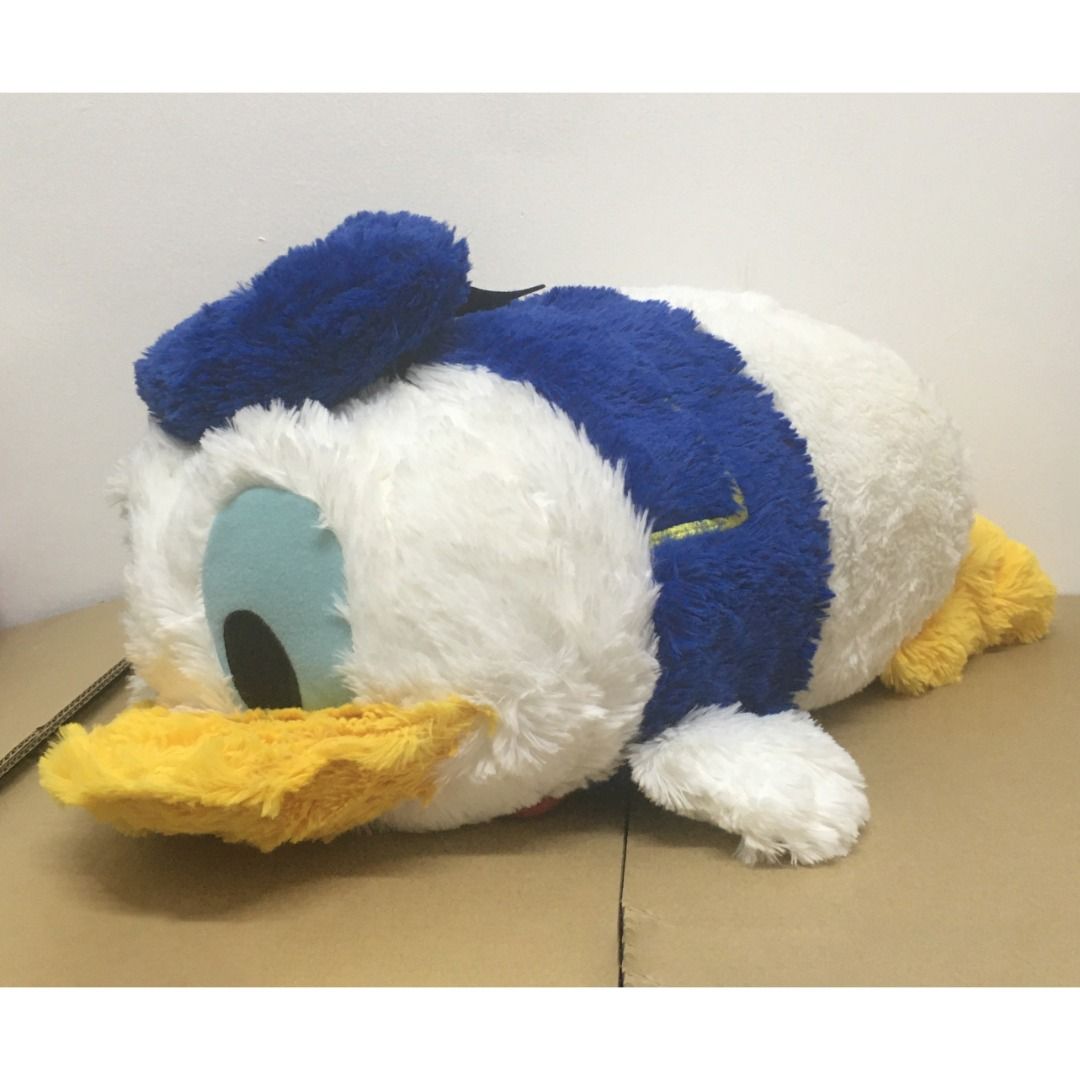 Disney - Donald Duck Laying Down Mega Jumbo Fluffy Drum Cushion Plush ...