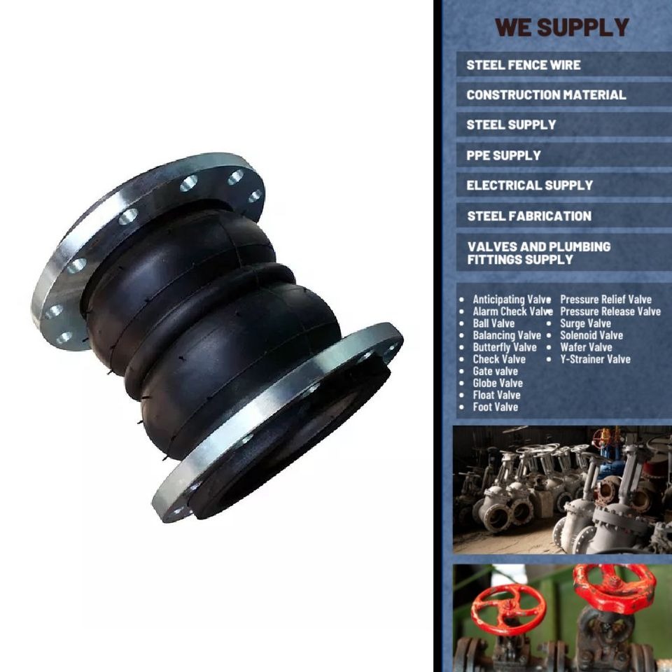 Double Bellow 12" PN16 Connector / Rubber Flexible Connector / Flexible ...