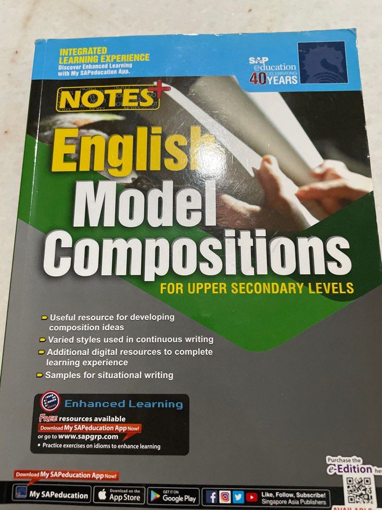 English Model Compositions for IGCSE English, Hobbies & Toys, Books ...