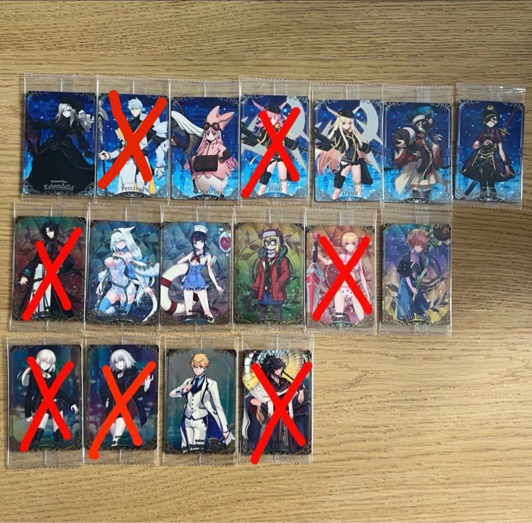 Fate Grand Order Wafer cards fate wafer cards, Hobbies & Toys, Toys ...
