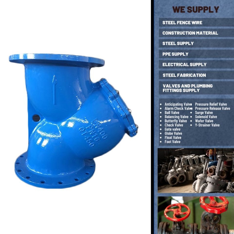 Flange Type CI Y-Strainer / Y Strainer Cast Iron / Gate Valve / Wye ...