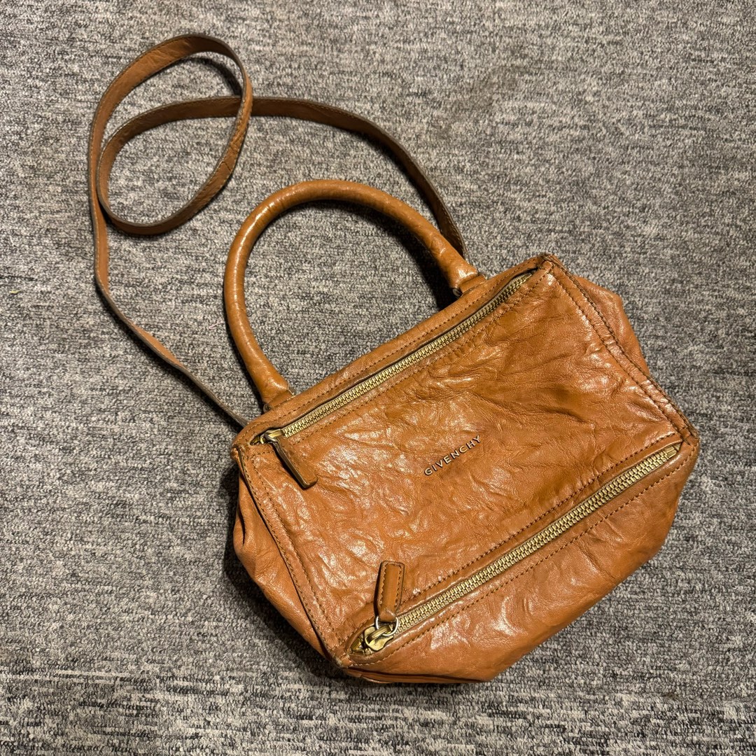 GIVENCHY Tan Pandora Distress Medium Bag, Luxury, Bags & Wallets on ...
