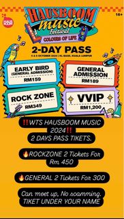 HAUSBOOM MUSIC FESTIVAL 2024, Tickets & Vouchers, Event Tickets on ...