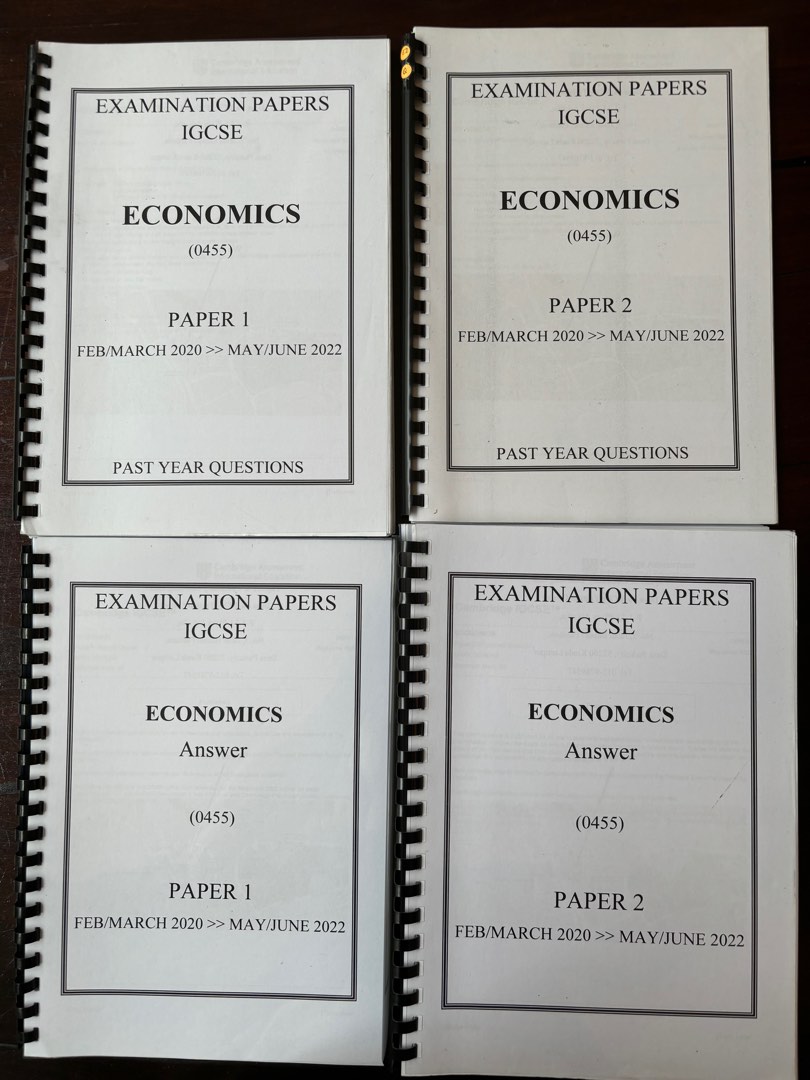 IGCSE economics past paper, Hobbies & Toys, Books & Magazines ...