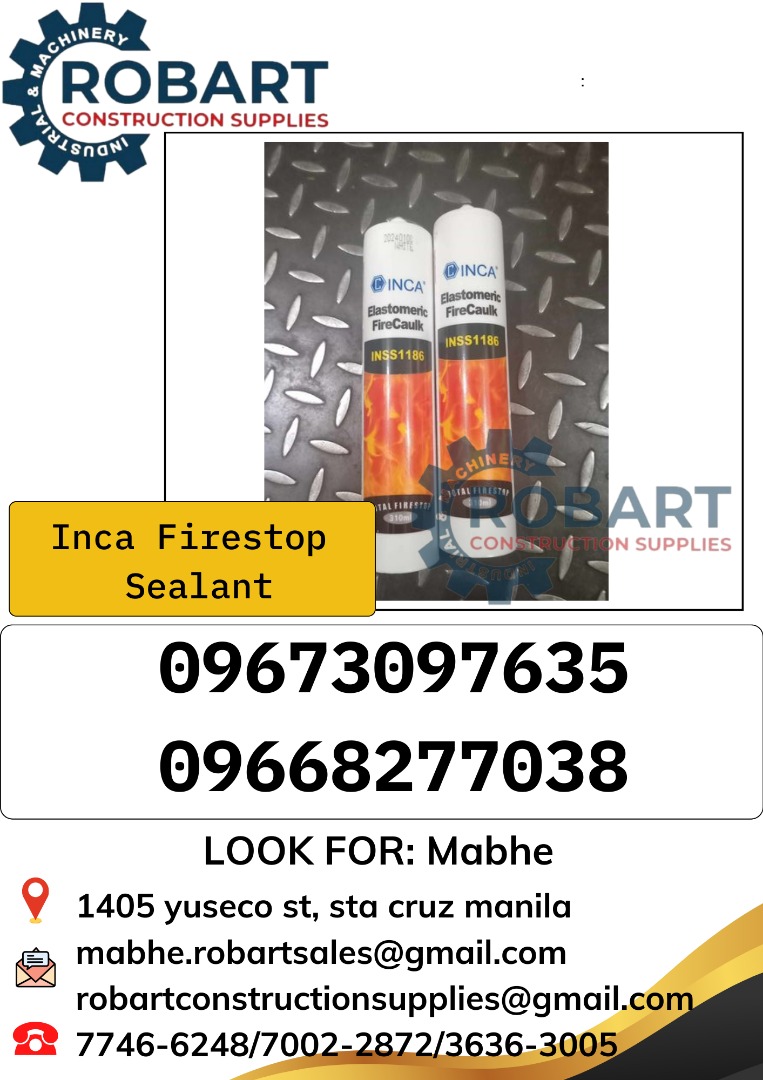 Inca Firestop Sealant, Commercial & Industrial, Construction Tools ...